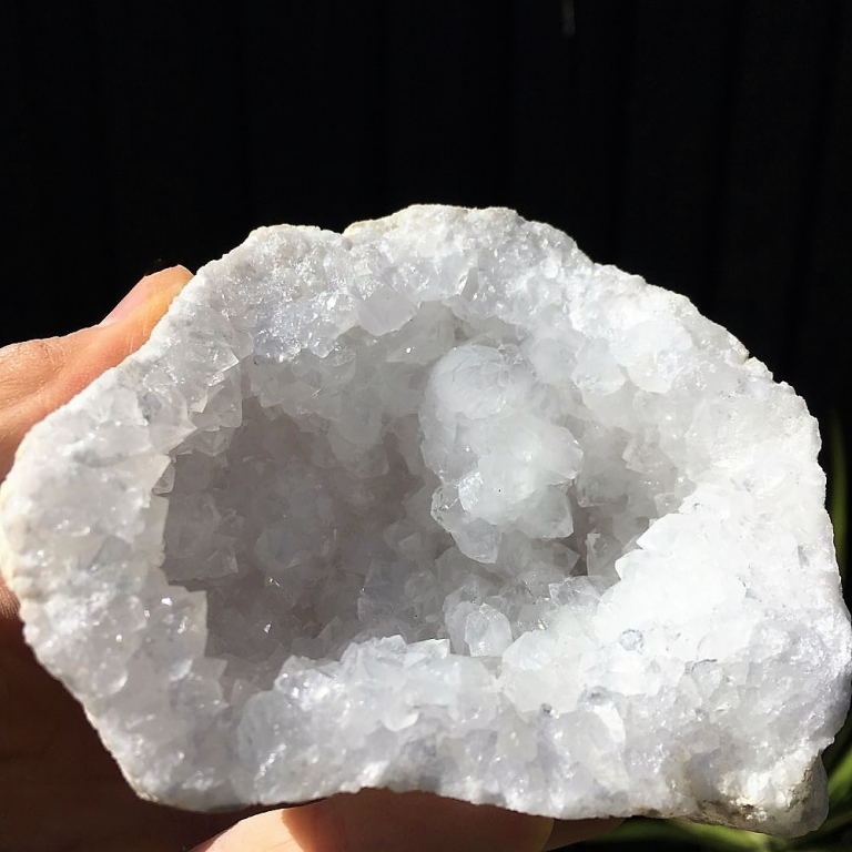 Calcite Clear Quartz Mini Geode's - Conscious Stones