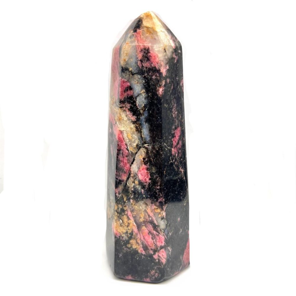 Rhodonite Tower - Buy Quality Crystals - Conscious Stones